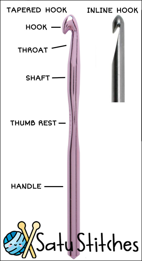Lesson 2: Types of Hooks - SatuStitches
